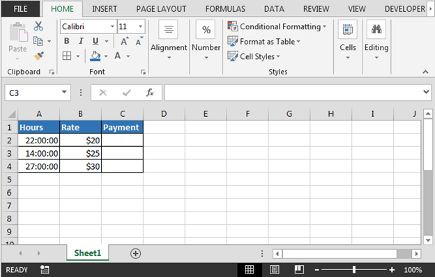 Multiplying Time Values And Numbers Excel Date Time Formulas
