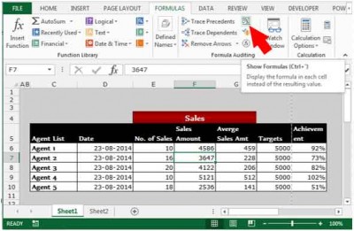 Displaying Formula Syntax in Excel 2007