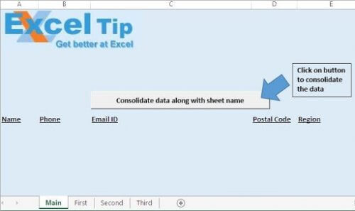 How to get Name of the Sheet in a Cell in Excel