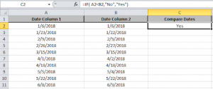How to Compare Two Dates in Excel? - Excel Tips