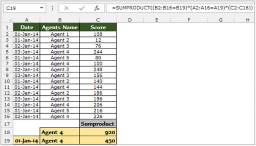 How To Use Sumproduct With Multiple Criteria In Excel 2010