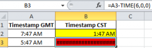 Convert Date and Time from GMT (Greenwich Mean Time) to CST (Central ...