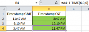 Convert Date and Time from GMT (Greenwich Mean Time) to CST (Central ...