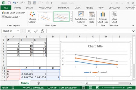 Calculate Correlation in Microsoft Excel