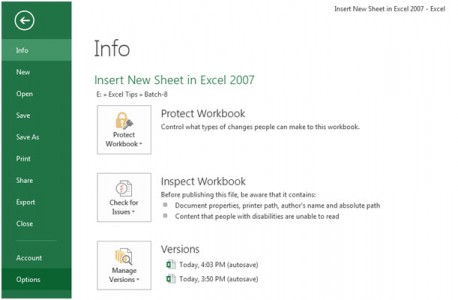 Changing the Default Auto-Save File Location in Microsoft Excel 2010