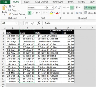 Filtering by the Date Field in Microsoft Excel