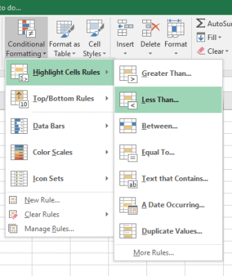 How to Color Numbers based on the Value Result in Excel