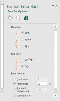How To Create Custom Error Bars In Excel 2016