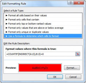 Cascading Drop Down List Using Conditional Formatting in Microsoft Excel