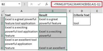 How to Retrieve Text Before Specific Character in a String in Microsoft Excel 2010