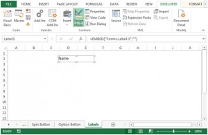 ActiveX Controls in Microsoft Excel
