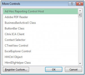 ActiveX Controls in Microsoft Excel