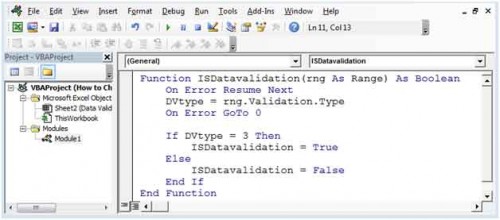 How To Check Cell Is Having Validation Or Not Using Vba In Microsoft Excel 2010