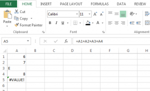 Relative Error Formula in Microsoft Excel