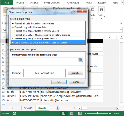 How to Highlight Duplicates in Multiple Ranges in Excel