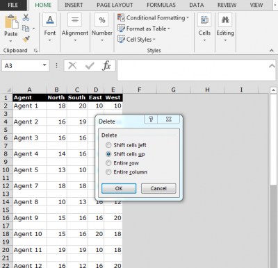 Delete Blank Rows in Microsoft Excel