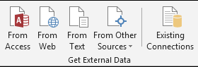 Data Tab in Microsoft Excel