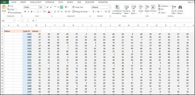 How To Extract The Missing Values Through Vba
