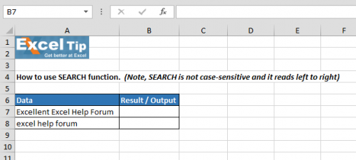 FIND VS SEARCH function in Microsoft Excel