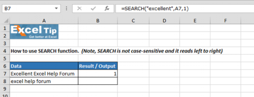 Find Vs Search Function In Microsoft Excel