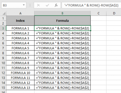 How to use the ROW function in Microsoft Excel