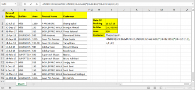Lookup Value with Multiple Criteria