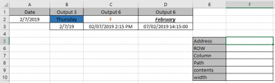 How to use Excel CELL function