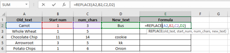 How to Use REPLACE Function in Excel