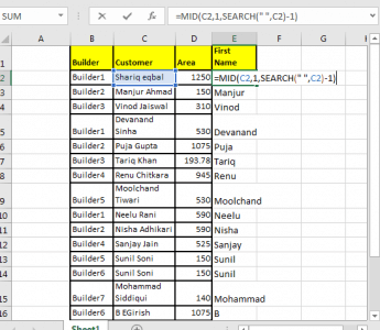 How to use the MID function in Excel