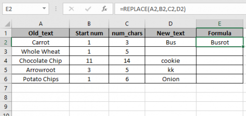 How to Use REPLACE Function in Excel