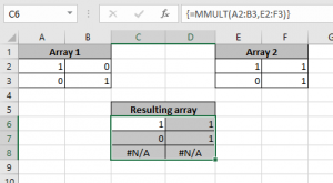 How to Use MMULT Function in Excel