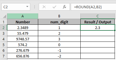 How to Use Round Function in Excel