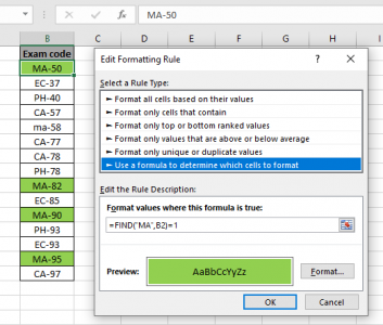 How to perform Conditional Formatting with formula in Excel