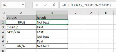 How to use the ISTEXT Function in Excel
