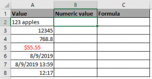 How to use the Excel VALUE function