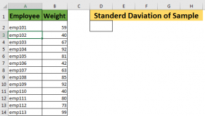 How to use the STDEV.S Function in Excel