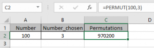 How to use the PERMUT Function in Excel