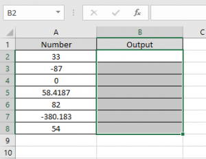 How to use the SIGN Function in Excel