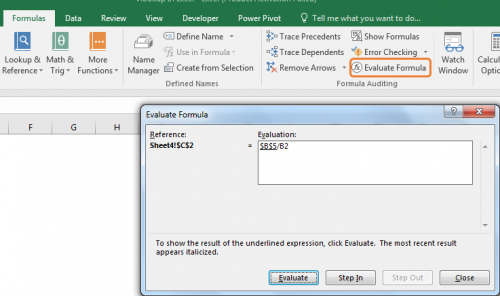 Formula Errors in Excel and Solutions