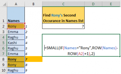 How to Find Nth Occurrence in Excel
