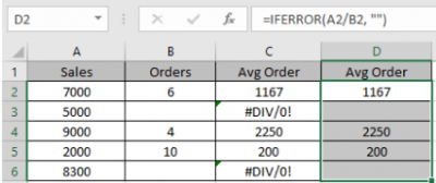Formula Errors in Excel and Solutions