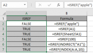 How to use the ISREF Function in Excel