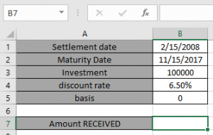 How to use the RECEIVED Function in Excel