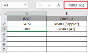 How to use the ISREF Function in Excel