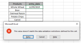 Validate dates within next 7 days in data validation excel