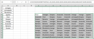 How to Generate Random text values in Excel