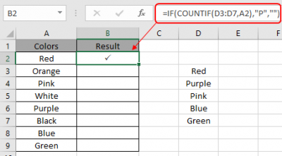 Validate Input With Check Marks in Excel