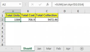 3D Reference in Excel