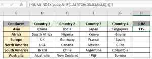 Get the Sum of text values like numbers in Excel