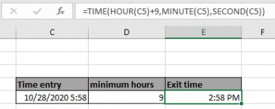 How to use the HOUR function in excel
